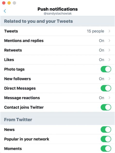 How To Customize Your Twitter Notifications On Ios Mac And The Web