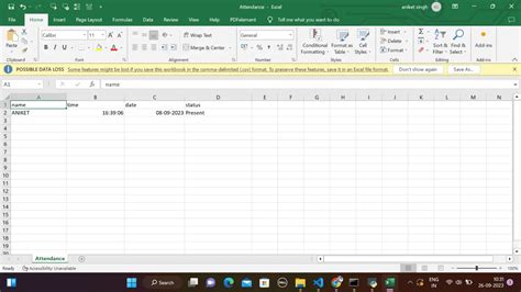Face Recognition Based Attendance System Using Python