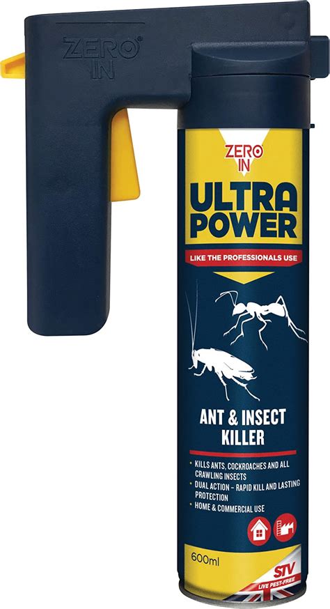 Zero In Ultra Power Ant And Insect Killer 600 Ml Trigger Aerosol Indoor