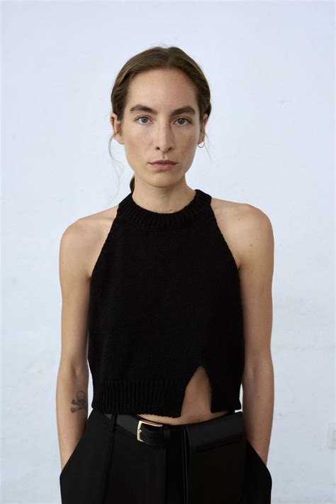 Cordera Cotton Halter Opening Top Garmentory