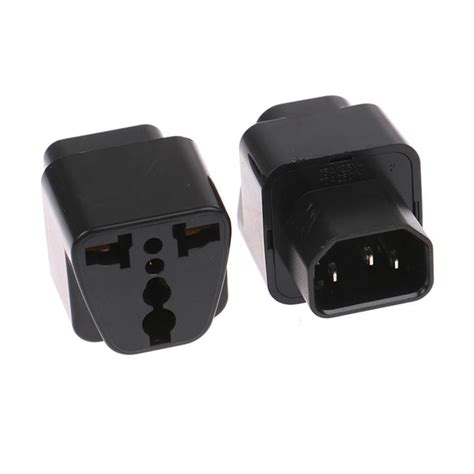 A V Black Female Socket To Pro IEC PDU UPS Plug Power Adapter Converter Daraz Pk