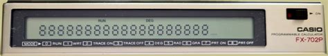 Casio Fx 702p Vintage