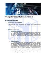 Computer Security Fundamental Pdf Computer Security Fundamentals A Computer Security 1