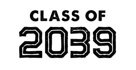 Premium Vector Class Of 2039 T Shirt Design Vector