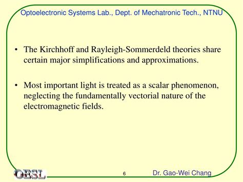 Ppt Chap 3 Foundations Of Scalar Diffraction Theory Powerpoint Presentation Id 601271