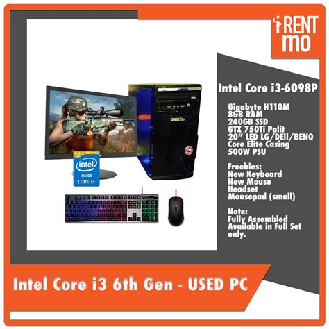 Intel Core I Th Gen PC Set USED Buy Rent Pay In Installments