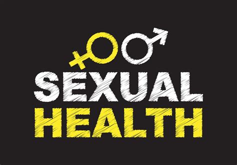 Sexual Health Written With Gender Sign Vector Illustration Health