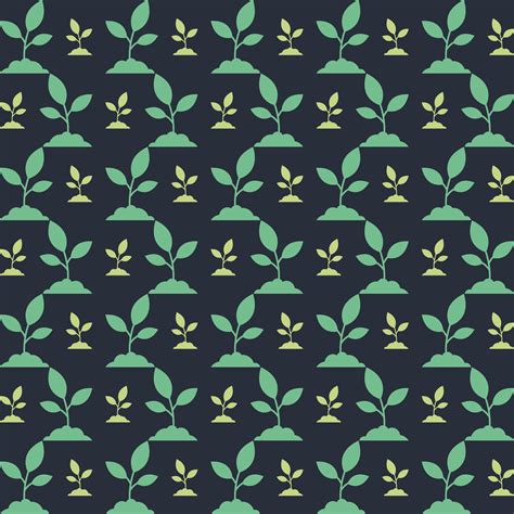 Plant Leaf Repeating Pattern Background Vector Illustration 35916522 Vector Art At Vecteezy