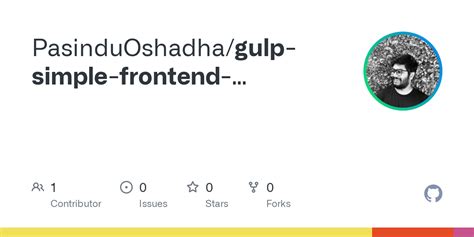 github pasinduoshadha gulp simple frontend template tailwind
