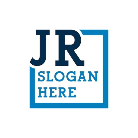 Premium Vector Minimal Initials Logo Letters J And R Jr Initial Jr Letter Logo