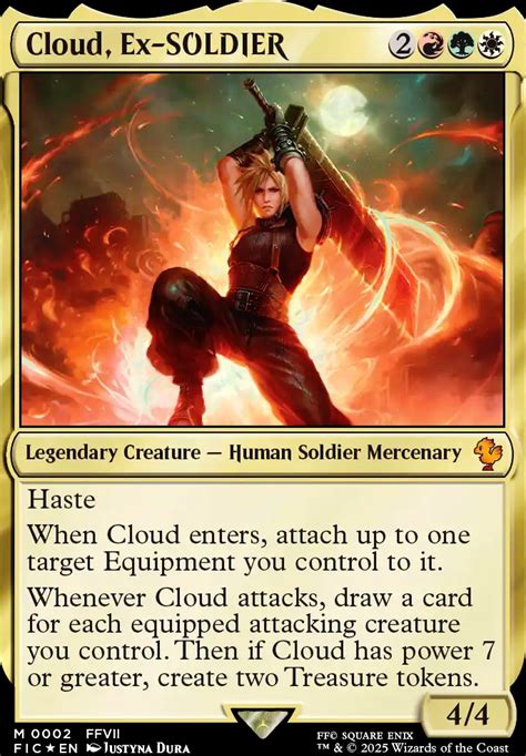 Cloud Ex Soldier Naya Armaments Commander Edh Mtg Deck
