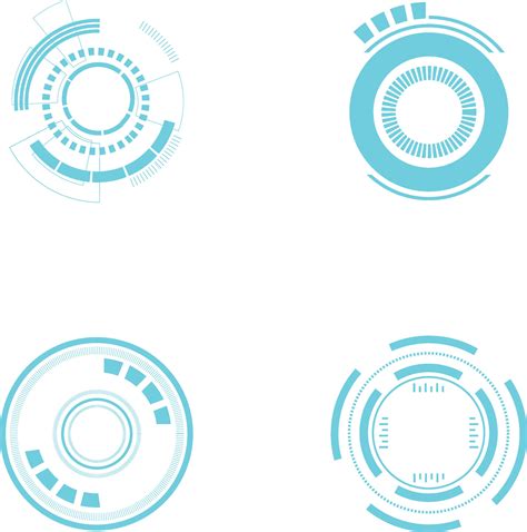 Futuristic Circle Hud Interface Elements Futuristic Abstract Hud Good For Game Ui Circle