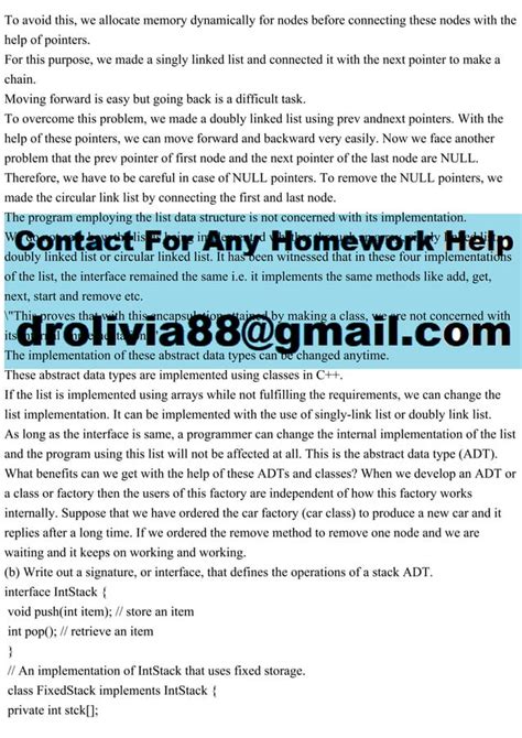 Abstract Data Types A Explain Briefly What Is Meant By The Terpdf