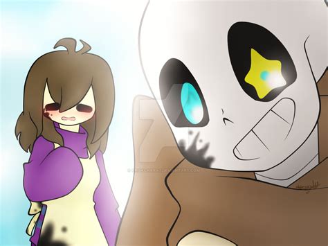 Ink Sans And Ink Frisk Taking A Picture By Friskchara7 On Deviantart