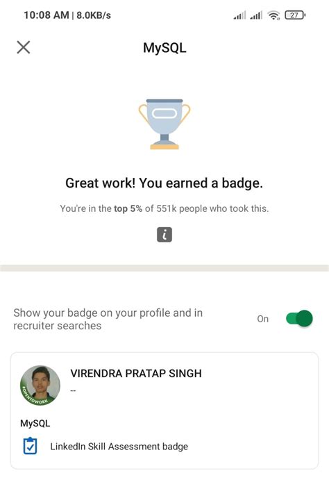 Virendra Pratap Singh On Linkedin Linkedinskillassessment