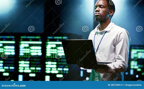 Developer Installs Server Room Firewalls Stock Footage Video Of Cybercriminal Hacking 285758412