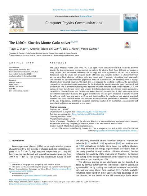 Pdf The Lisbon Kinetics Monte Carlo Solver