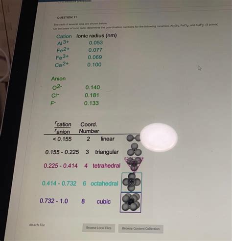 Solved The Radi Of Several Ions Are Shown Below On The Basis