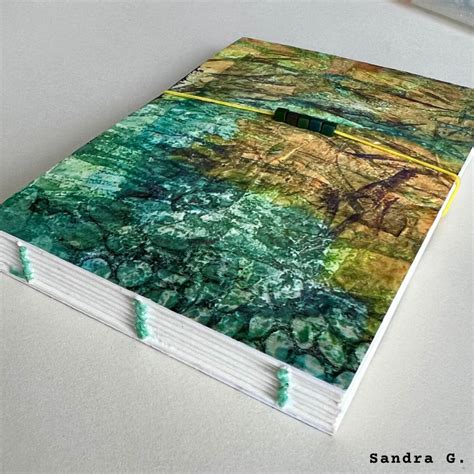 Open Flat Notebook Vintage Page Designs