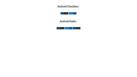 Android Form Elements