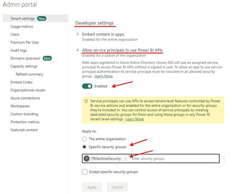 Creating A Service Principal And Connecting To Power BI Power BI Sentinel
