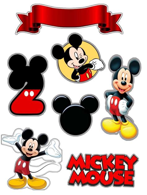 Free Printable Mickey Mouse Cake Topper Printable At Nathaniel Ward Blog