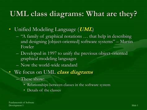 PPT UML Class Diagrams What Are They PowerPoint Presentation Free Download ID