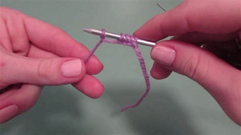 Вязание на спицах Урок №1 Набираем петли 2 способа набора Youtube