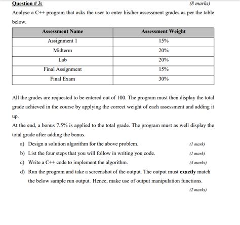 Solved Question 3 8 Marks Analyse A C Program That Chegg