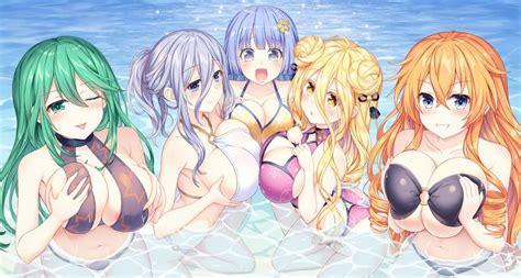 Izayoi Miku Hoshimiya Mukuro Natsumi Murasame Reine And Kazamachi Yamai Date A Live Drawn