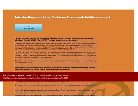 Zachman Framework Implementation Toolkit Template Excel Xls