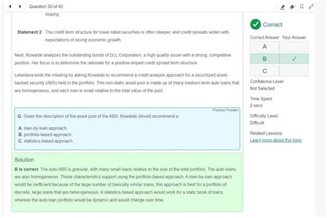 portfolio based approached vs stats r cfa