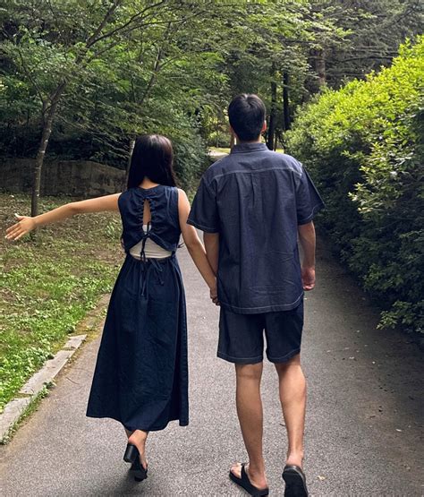 민민커플 뒷트임데님시밀러룩 여름 청청 셔링 백트임 나시 롱원피스 반팔 셔츠 반바지 오버핏 남녀공용 휴양지 바캉스 여행룩 신혼여행