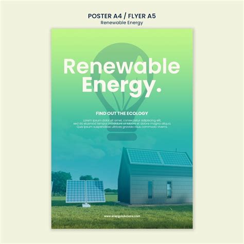 Free Psd Renewable Energy Template Design