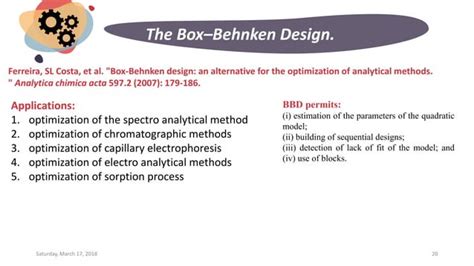 Design Of Experiments Box Behnken Design Pdf Physics Science