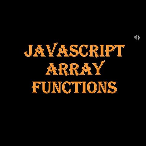 Javascript Array Functions Tutorial Ui Ux Docs Shrts3 Youtube