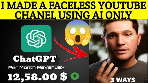 Ai Se Video Kaise Banaye Free How I Made A Faceless YouTube Channel