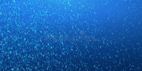Digital Data Technology Concept Blue Futuristic Cyberspace Stock Illustration Illustration Of
