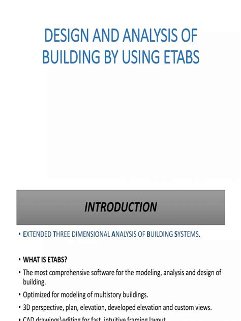 Etabs Introduction Pdf