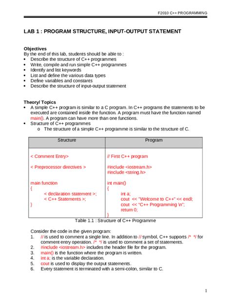 Learn The Basic Structure Of C Program In 7 Mins Dataflair Doc Template Pdffiller