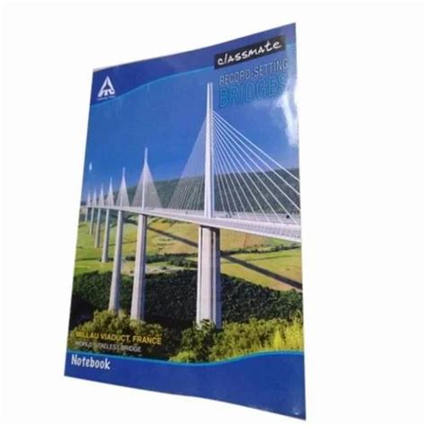 Paper Cover Classmate Single Line Blue Student Writing Notebook Size