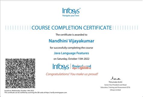 Nandhini Deviv On Linkedin Java Infosys Learning Softwaredevelopment