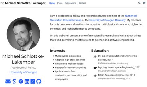 Getting Started With Hugo Academic And Github Pages Michael Schlottke