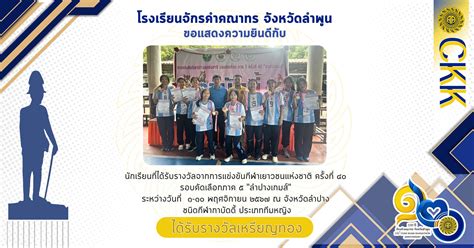 โรงเรียนจักรคำคณาทร จังหวัดลำพูน 💙💛 ขอแสดงความยินดีกับนักเรียน ที่เข้าร่วมการแข่งขันกีฬาเยาวชน