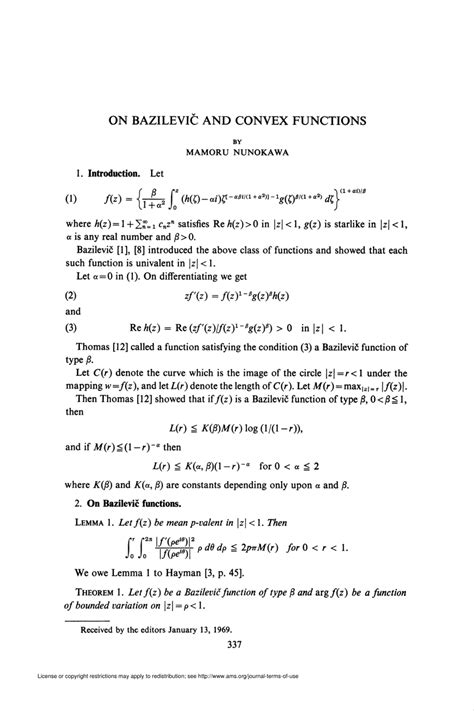 Pdf On Bazilevič And Convex Functions