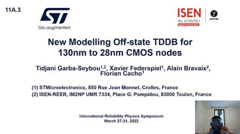 Underline New Modelling Off State Tddb For 130nm To 28nm Cmos Nodes