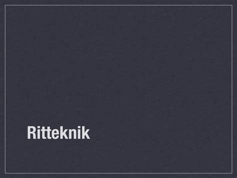 Ritteknik Key