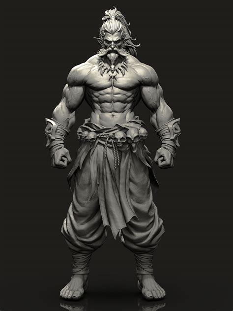 3d Game Character Modeling 4 Images Behance