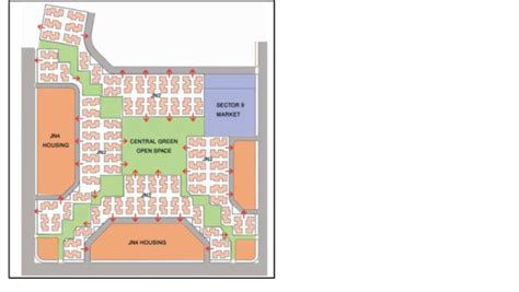 Plan Of Jn2 Housing Sector 9 Vashi Showing How Multiple Entry Exit