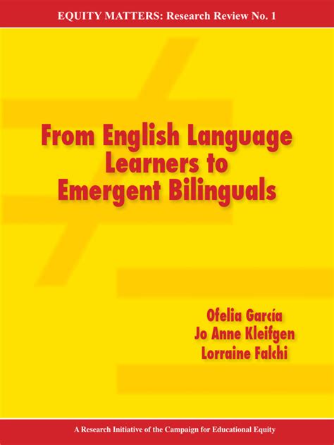 Emergent Bilinguals Pdf Multilingualism Applied Linguistics
